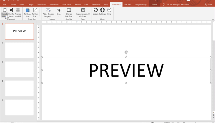Copy to selected slides in Power Pack