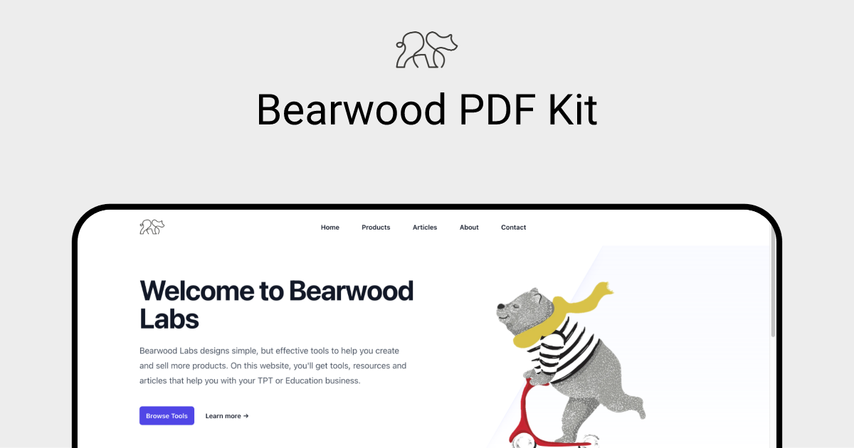 Bearwood PDF Kit